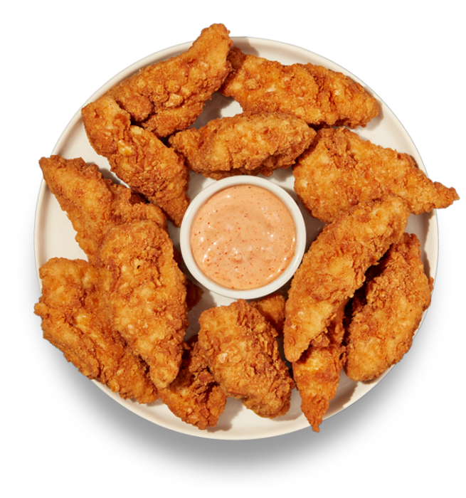 Crispy Breaded Chicken Tenders with Comeback Sauce - Sanderson Farms