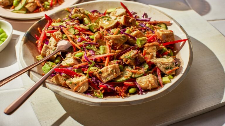 Grilled Crispy Rice Chicken Salad - Sanderson Farms